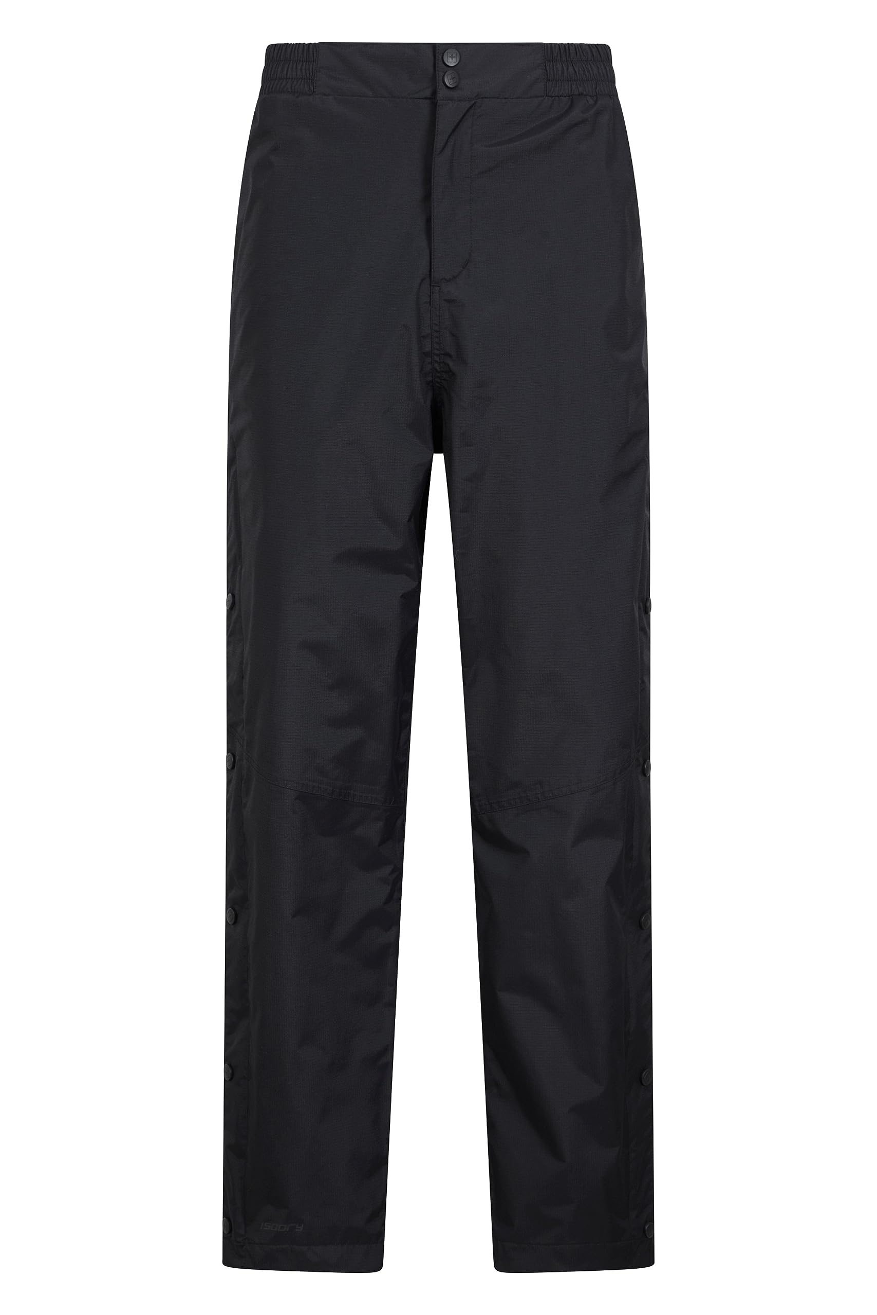 Mountain Warehouse Downpour Mens Waterproof Rain Pants - for Black Large