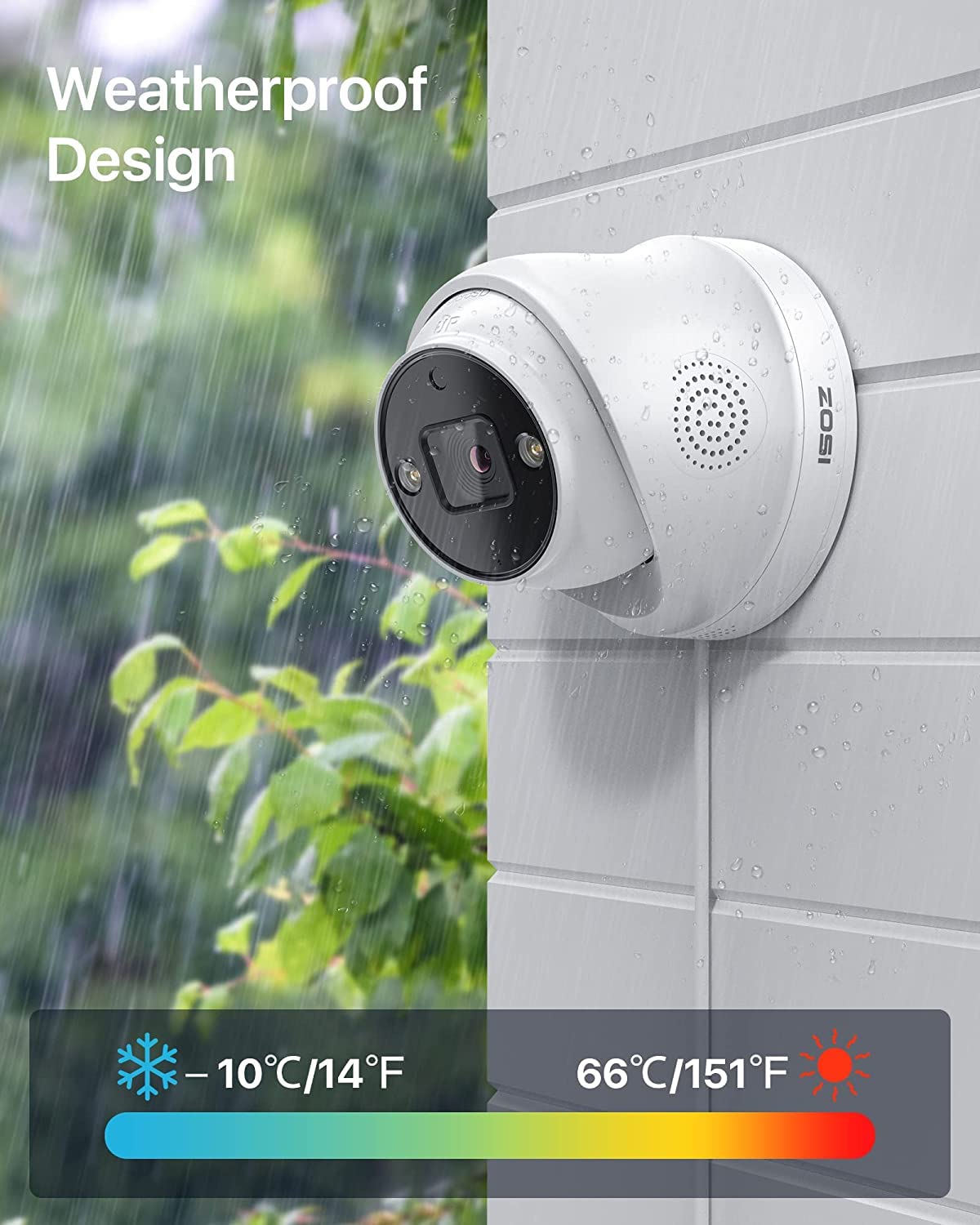 ZOSI 2PK 4K 8MP PoE IP Security Camera with 2PK Ethernet Cable Dome Camera Outdoor,2-Way Talk,Night Vision,Smart Light&Sound Alerts,IP66 Waterproof,Only Work ZOSI 4K PoE NVR