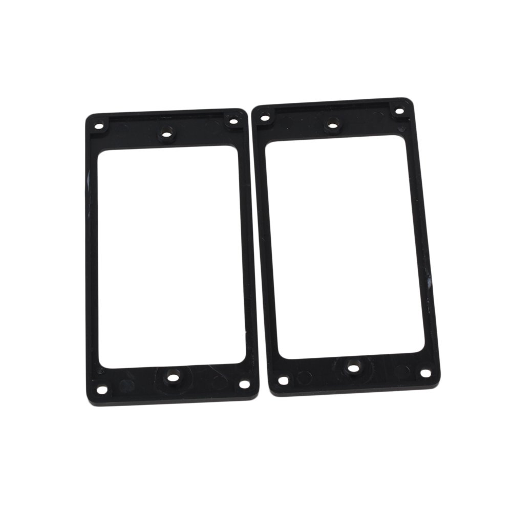 lovermusic Plastic Thickness 3mm Flat Bottom Pickup Ring Pickups Cover Frame for Electric Guitar Pack of 2