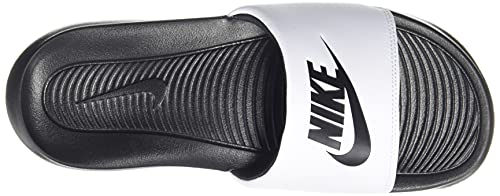 Nike Men's Victori One Slide Mix White/Black-Black (DD0234 100) - 9