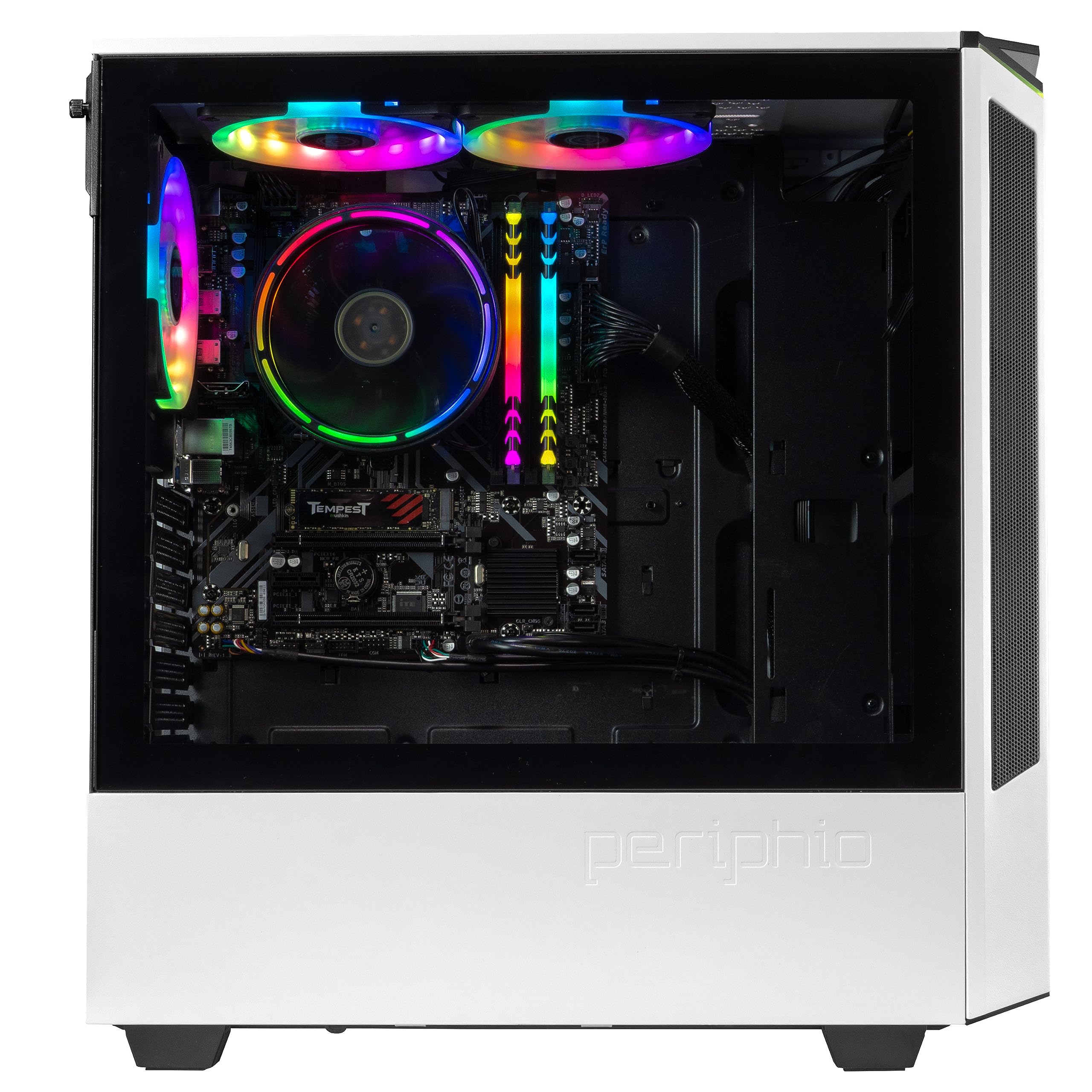 Periphio Astral Prebuilt Gaming PC - AMD Ryzen 5 4600G (4.2GHz Turbo) | Radeon Vega 7 Graphics | 1TB M.2 NVMe SSD | 16GB DDR4 RAM | Windows 11 Ready Gaming Computer Desktop | WiFi + Bluetooth