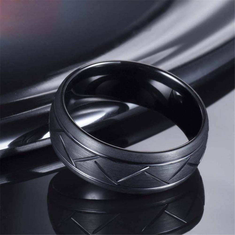 LOVERSRING Two Rings His and Hers Couple Ring Bridal Set His Hers 3pc Women Black Gold Plated Black Cz Man Stainless Steel Wedding Ring Band Set