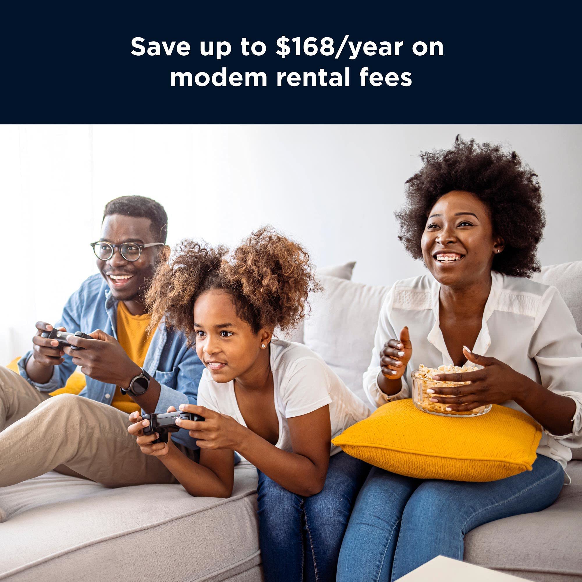 Motorola MG8725 WiFi 6 Router + Multi-Gig Cable Modem | 2-in-1 Device | Approved for Comcast Xfinity, Cox, Spectrum| Up to 6000 Mbps | DOCSIS 3.1 | AX6000 | [Not compatible with Xfinity 5G internet]