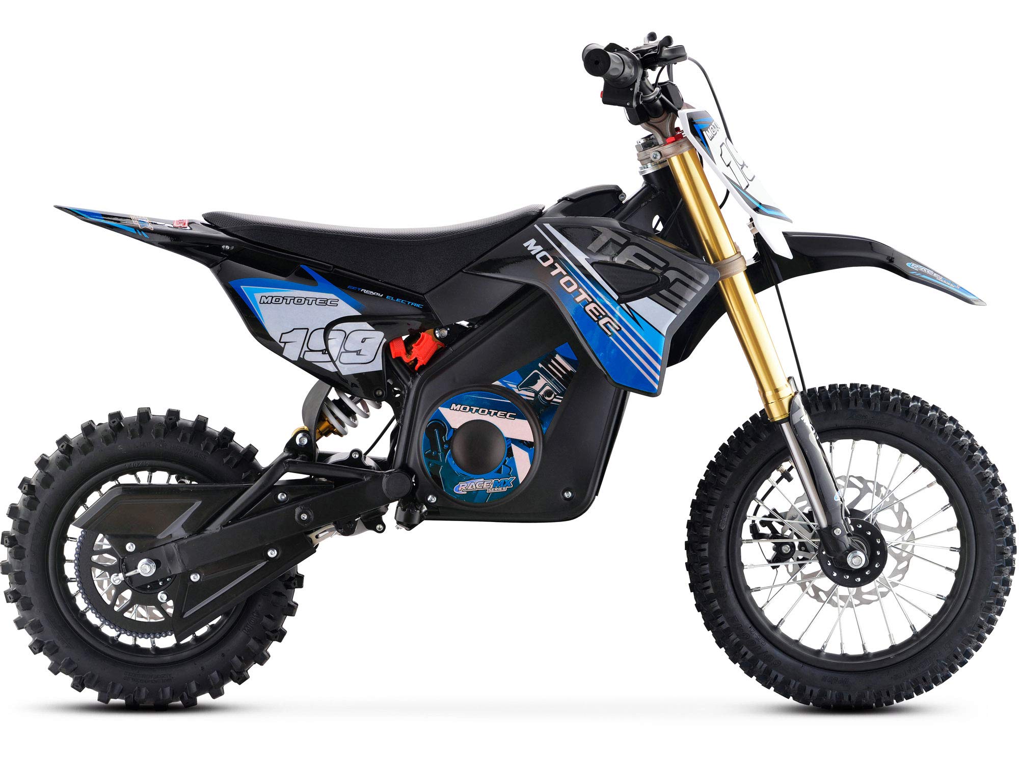 MotoTec 36v Pro Electric Dirt Bike 1000w Lithium Blue