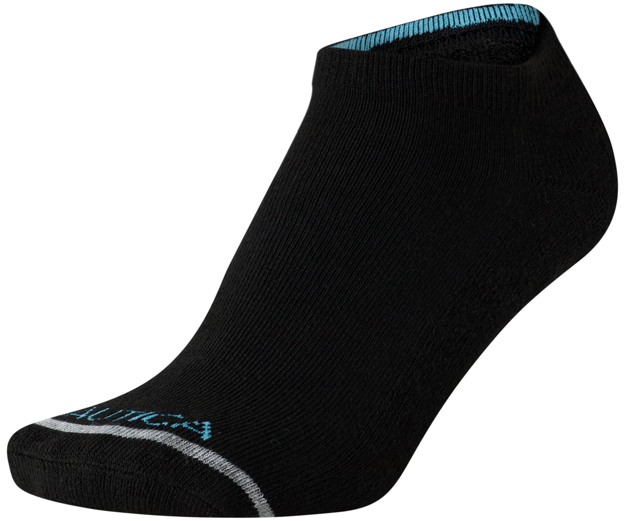 Nautica Women's Athletic Socks - Cushioned Low Cut Ankle Socks (12 Pack), Size 4-10, White Multi