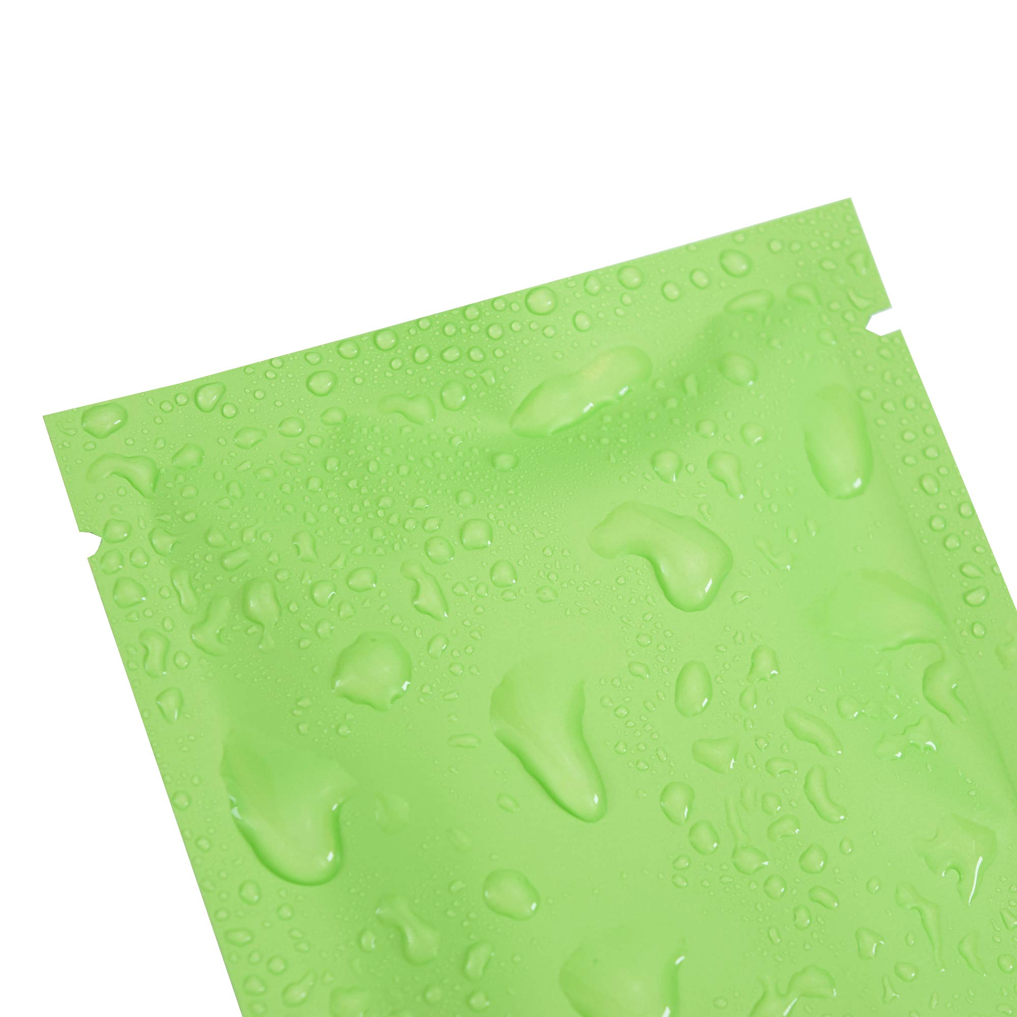 QQ Studio Matte Food-Safe Foil Heat Sealing SlickSeal™ Pouches for Confections and Candy (200 Green, 2" x 3")