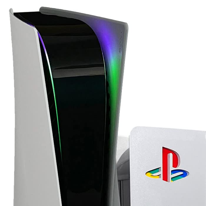Power Light Decal and Underlay Sticker Combo for PS5 Playstation 5 (Purple/Green)