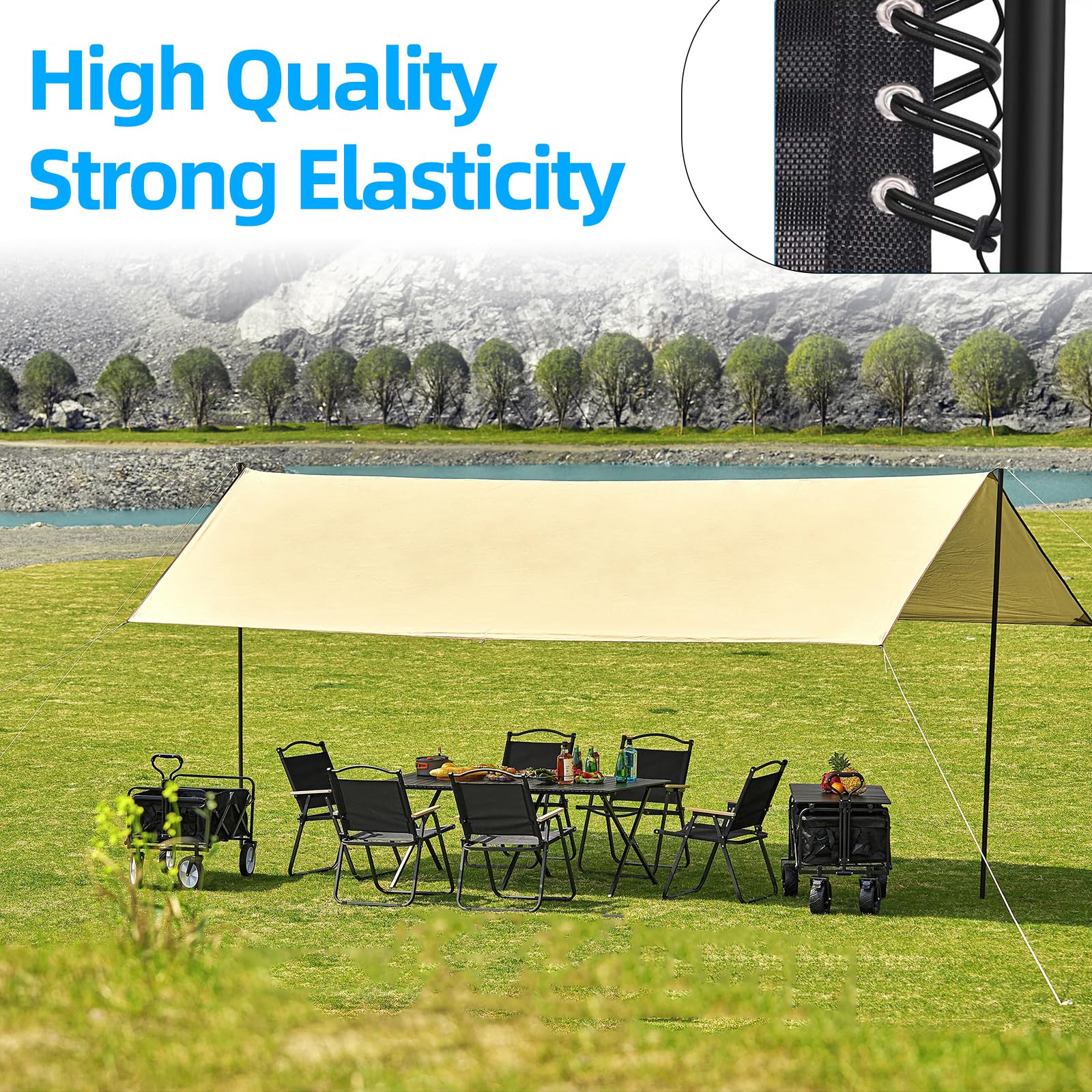 Zero Gravity Chair Replacement Cord Bungee Beach Chair Laces Antigravity Chair Replacement Cords Patio Recliner Chair Repair Cord Professional Nylon Elastic Rope for Outdoor,Lounge Chairs-4 Cords