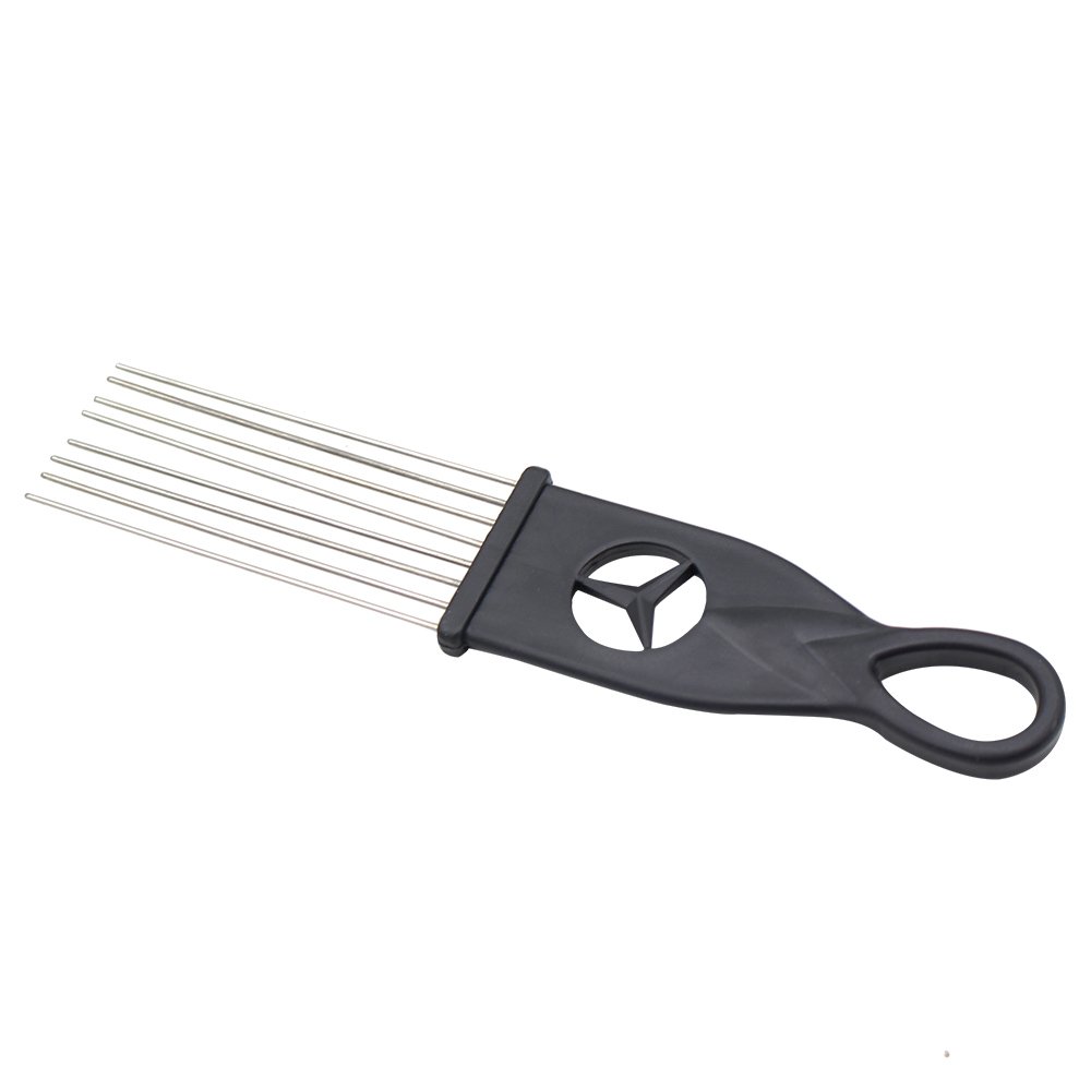 Mowind Stainless Steel Metal Guiro Percussion Instrument Musical Training Tool with Scraper