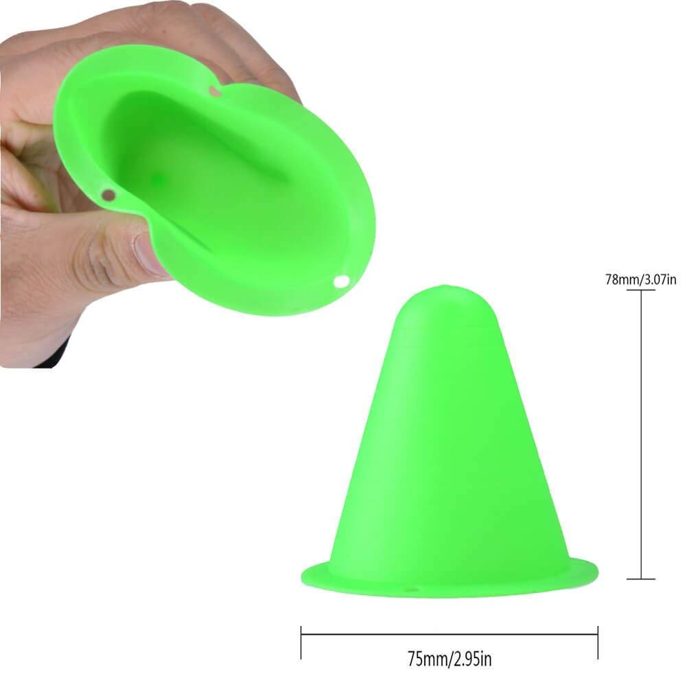 Mavvel Hurriman 40 Pack Slalom Cones Mini Agility Soccer Cones for Training, Kids Roller Skating