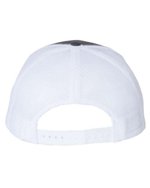 Richardson 112 Pack of 12 Custom Hat with Embroidered Text/Logo, Personalized Adjustable Snapback Trucker Cap (Adjustable, 12 Pack Charcoal White)