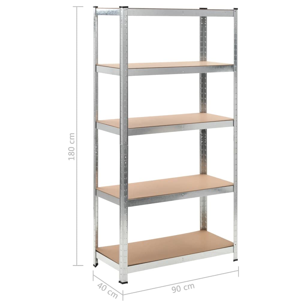ZQQLVOO Multipurpose Shelf Display Rack,Garage Storage Shelving,Shelves for Storage Shelving,Garage Shelves, Basement Shelving Utility Shelf Rack,Storage Shelves 2 pcs 35.4"x15.7"x70.9" MDF