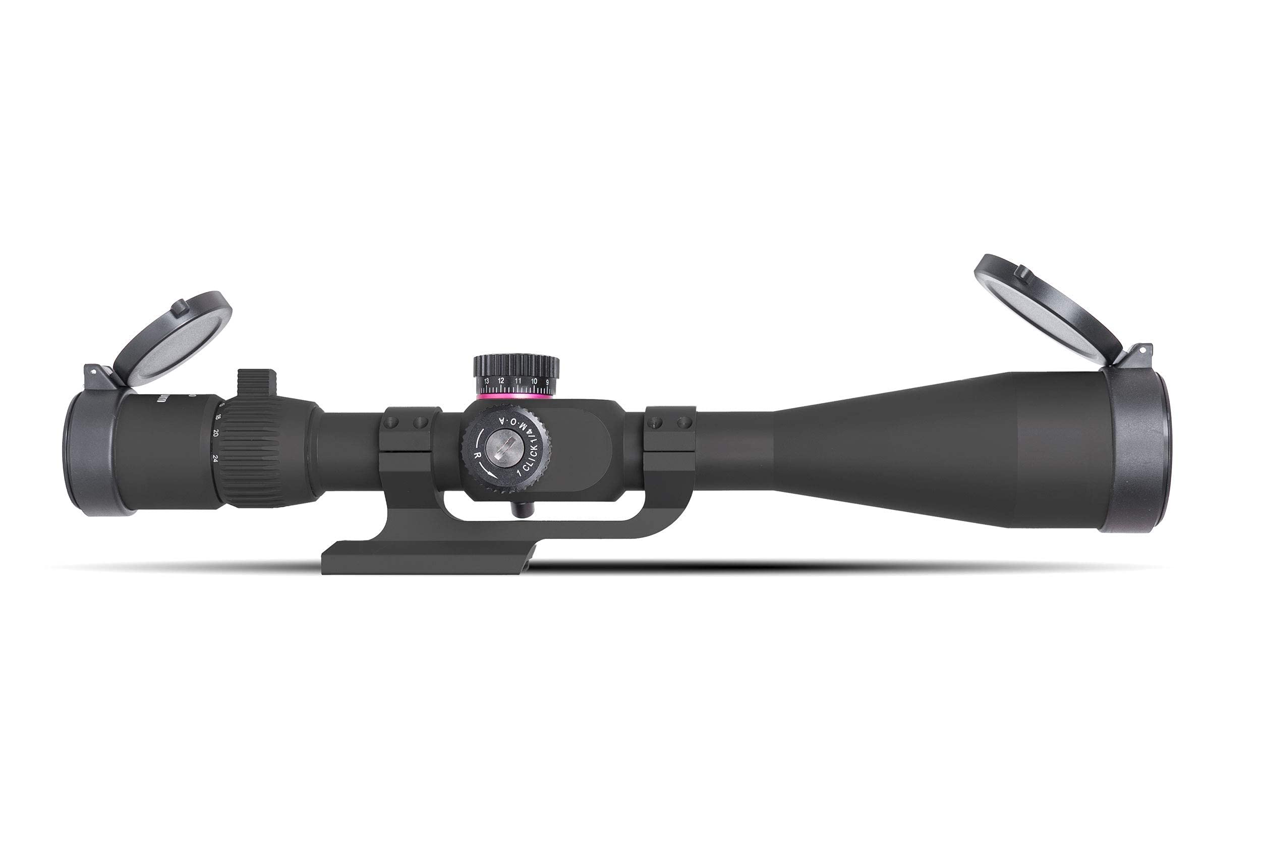 Monstrum G2 6-24x50 First Focal Plane FFP Rifle Scope with Parallax Adjustment | ME308 Extended Offset Scope Mount | Bundle