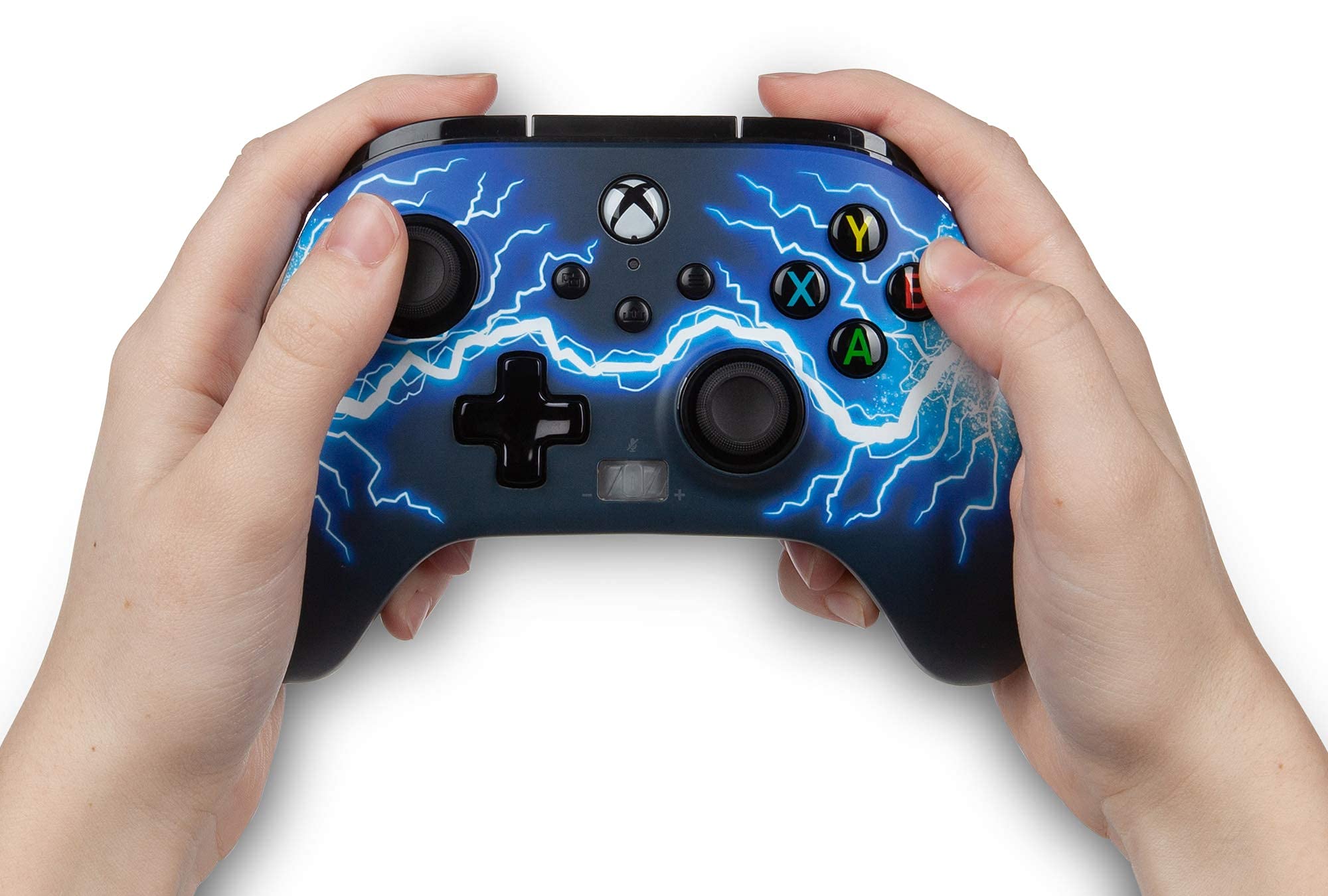 PowerA Enhanced Wired Controller for Xbox Series X|S - Arc Lightning, Gamepad, Wired Video Game Controller, Gaming Controller, Xbox Series X|S - Xbox Series X (Renewed)