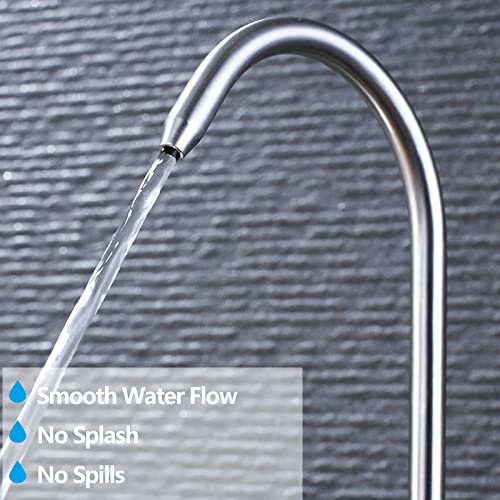 Water Filter Faucet, Fits Most Reverse Osmosis Water Filtration System, Kitchen Bar Sink Purifier Drinking Water Faucet, Stainless Steel,Lead-Free, Brushed, Single Handle