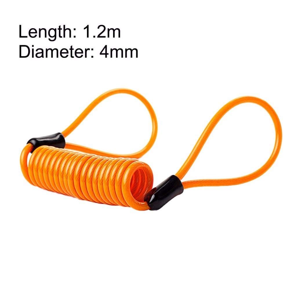 RUKDA Bicycle Lock Motorcycle Bicycle Anti Theft Lock Rope Wire Scooter Spring Wire Lock Security Reminder Cycling Mountain Bike Lock Tool Bike Lock