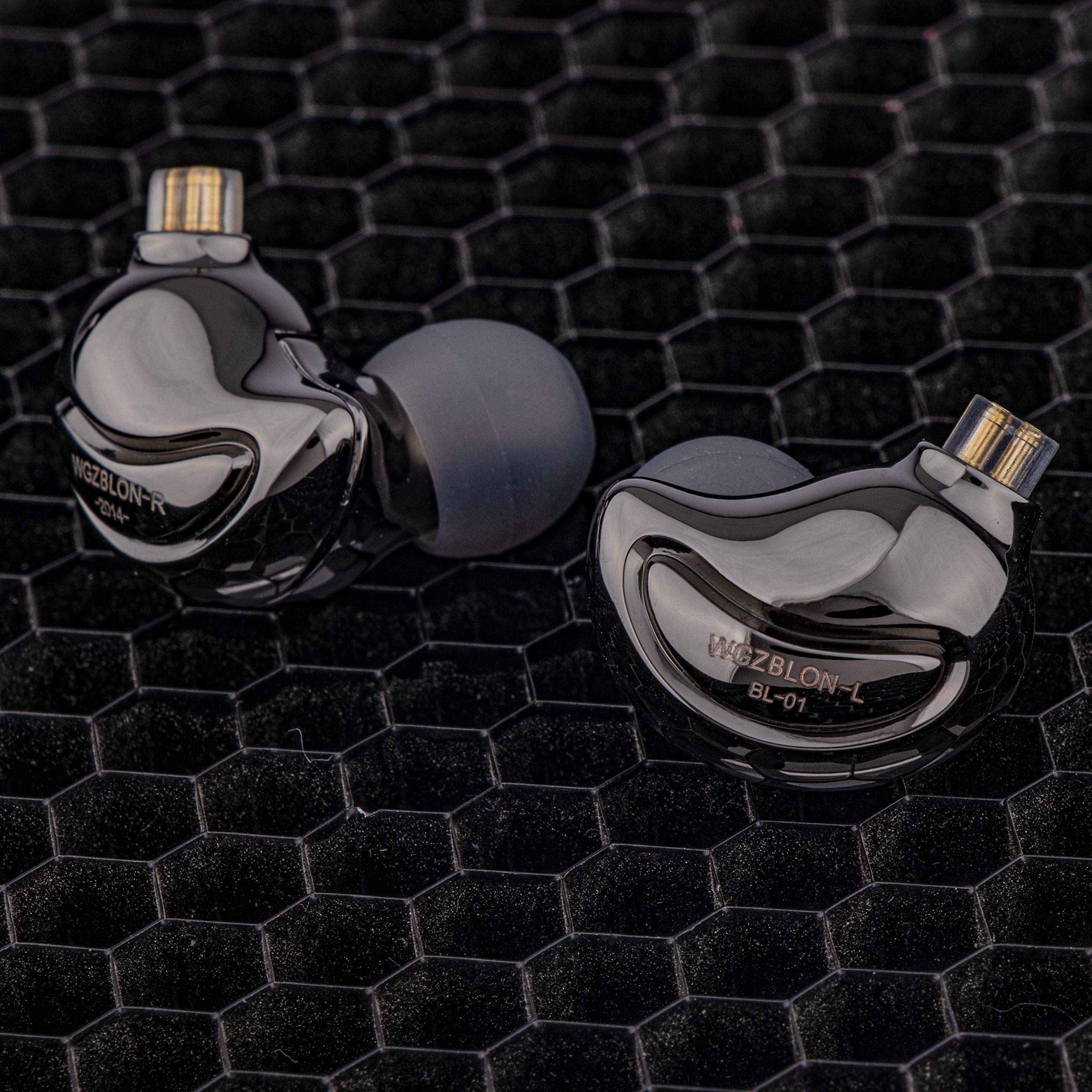 Linsoul BLON BL05S HiFi 10mm Carbon Diaphragm Dynamic Driver in-Ear Earphone IEM with 0.78mm 2pin Detachable Cable (with mic, BL05S-Green)