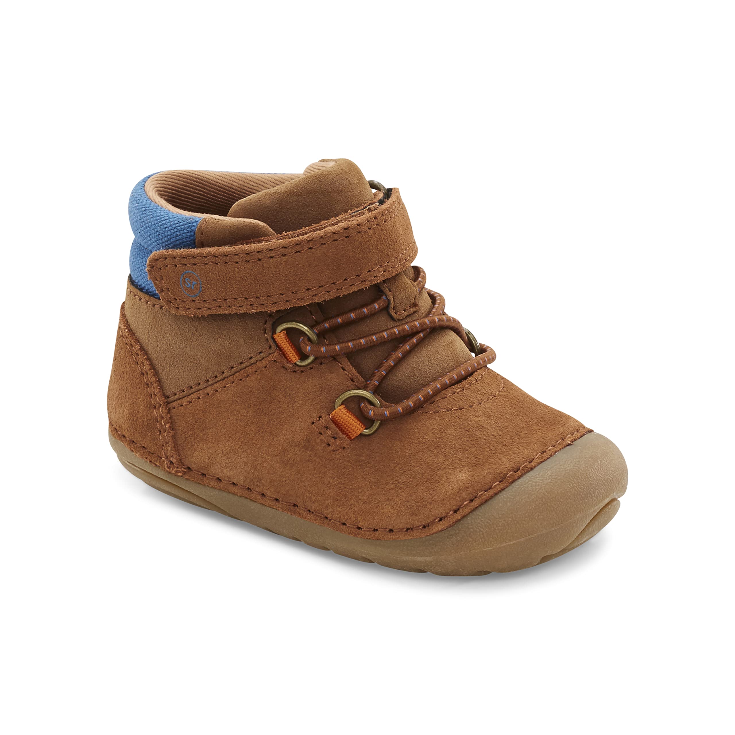 Stride Rite Baby Boys SM Russell First Walker Shoe, Brown, 4.5 Wide Infant