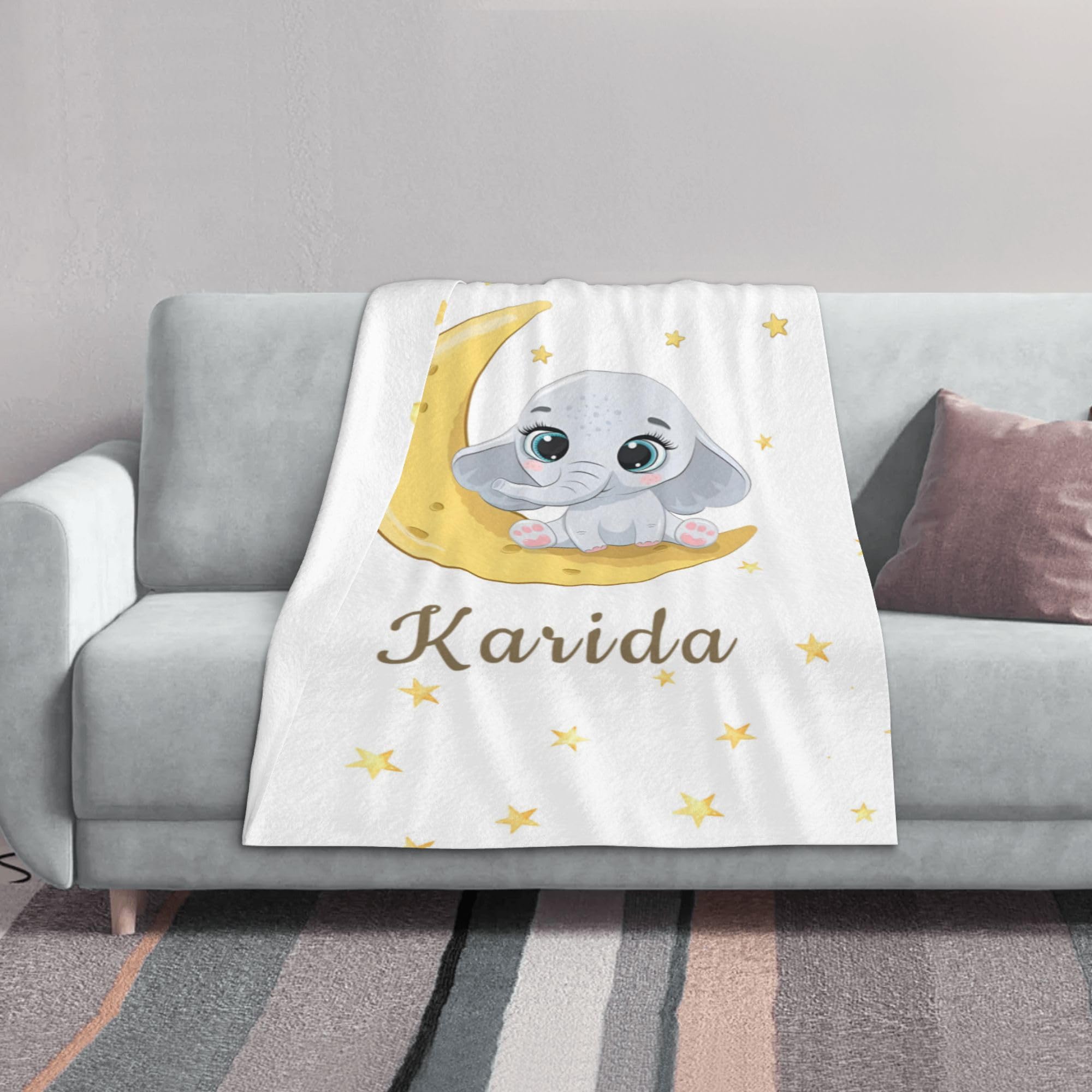 Personalized Baby Blankets,Customised Newborns/Infants/Kids Name Blanket for/Unique Lovely Design &Personalised Fleece Blanket,Personalised Gifts(75 * 100cm