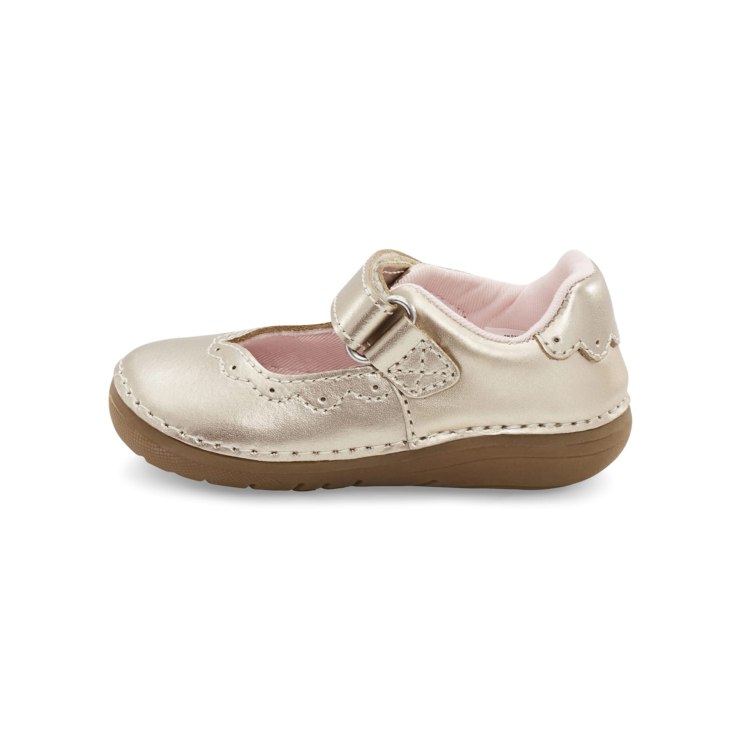 Stride Rite Baby Girls SM Ginny Dress Shoe, Champagne, 4.5 Wide Infant