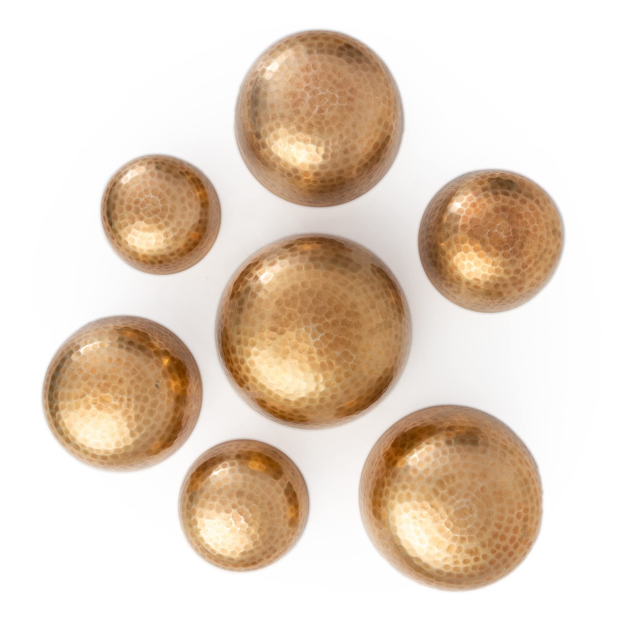 Tibetan Singing Bowls Set Of 7 Chakra - Pure Brass - Useful for Meditation Mindfulness with Carry Box by Himalayan Bazaar