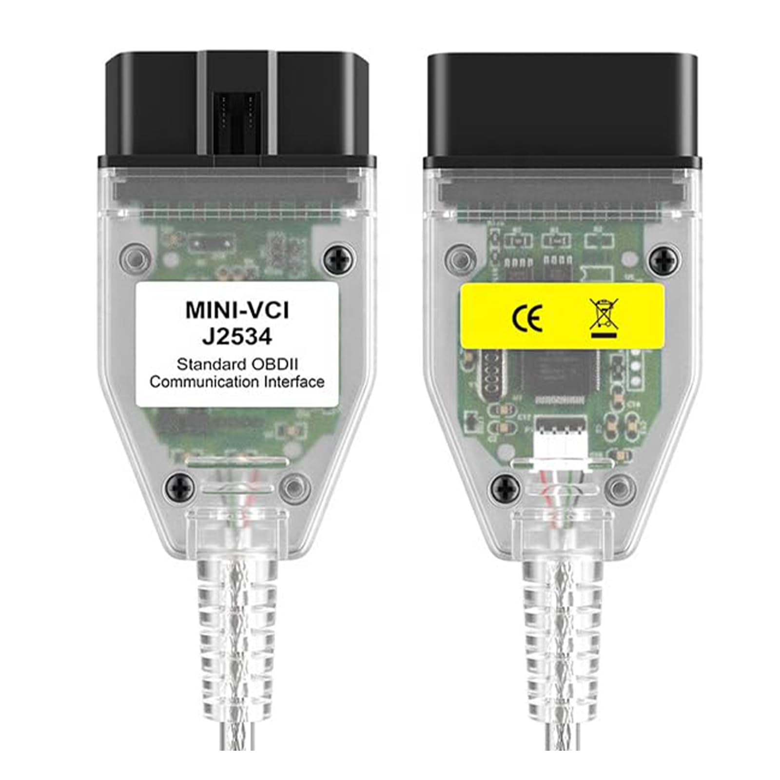 Mini Vci J2534 Cable for Toyota able Connector Scanner Adapter for Toyota TIS Techstream, 16pin Programming Diagnostic Cable TIS Techstream OBD2 USB Cable for Win XP/ WIN7 32 bits