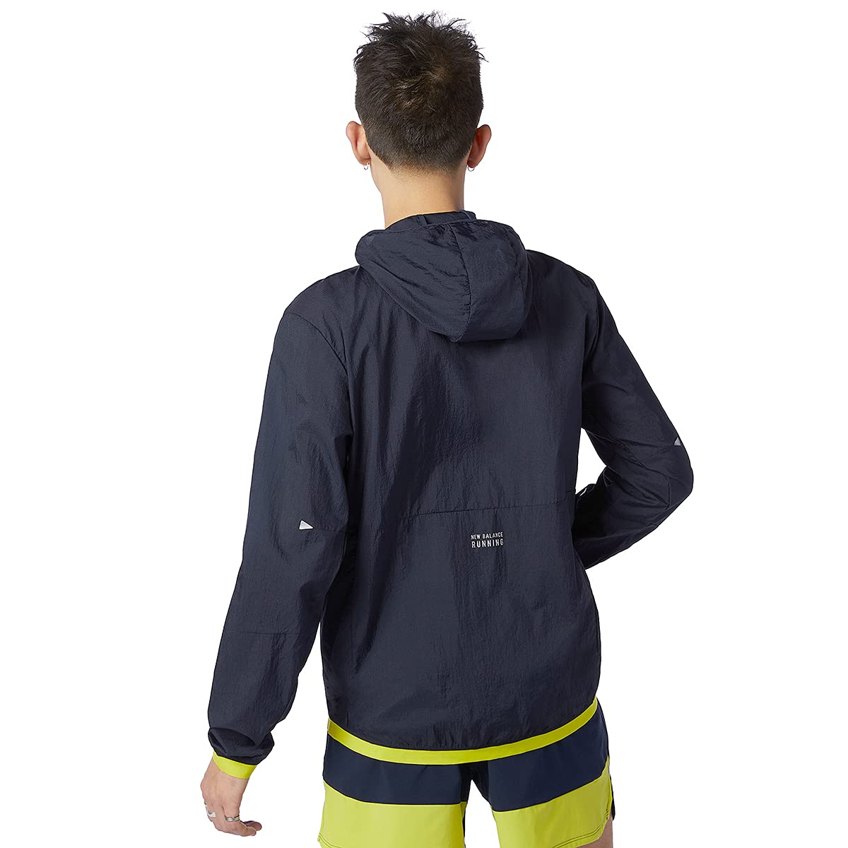 New Balance Men's Impact Run Light Pack Jacket, Sulphur Yellow , Medium
