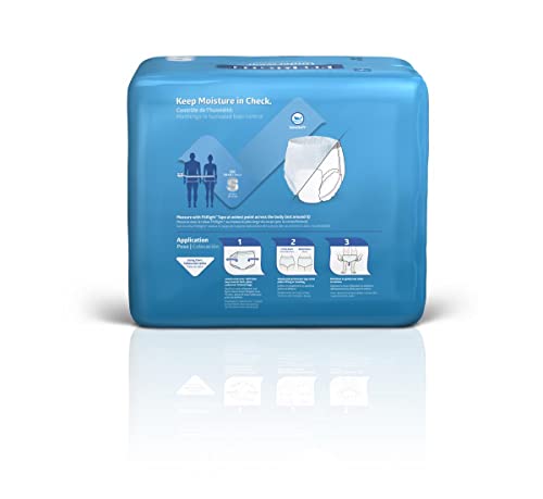 Medline Protection Plus Disposable Protectiv Incontinencee Underwear, Small, 20 to 28", 22 Count (Pack of 4)