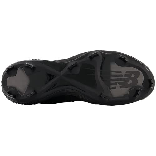 New Balance Men's FuelCell 4040 V6 Molded Baseball Shoe, Black/Black, 11