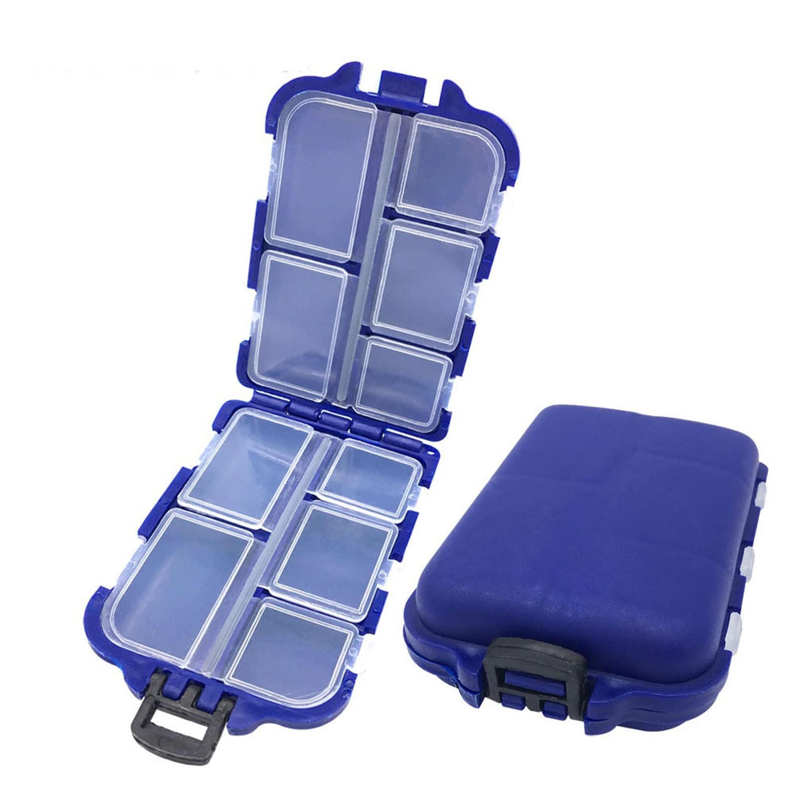 RORUN Portable Tool Box Compartments Fishing Lure Boxes Bait Case Trays Hooks Organizer for Fishing Tackle Storage Tool Box Accessory