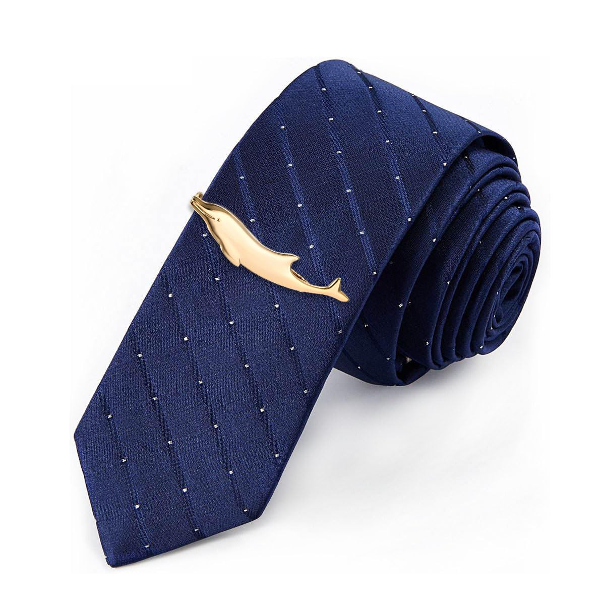 RunootPR Black Wolf Tie Clip for Men Unique 2.2" Animal Tie Bar Personailzed Jewelry Gift
