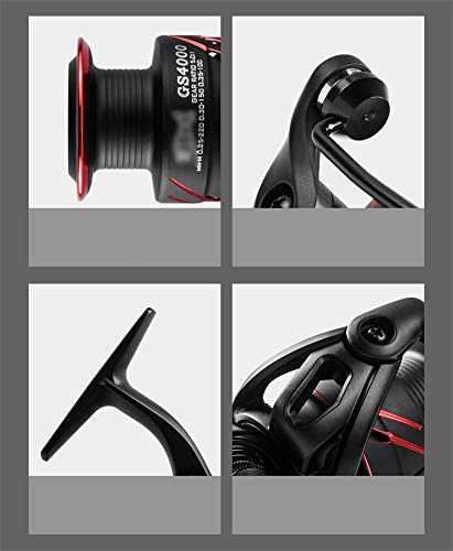 LLJPYX7L Light Fishing Reel, Item Solid Material, not Easy to Break, 13 Stainless Steel Bearings, high Power Smooth Fishing Reel (Color : 6000)