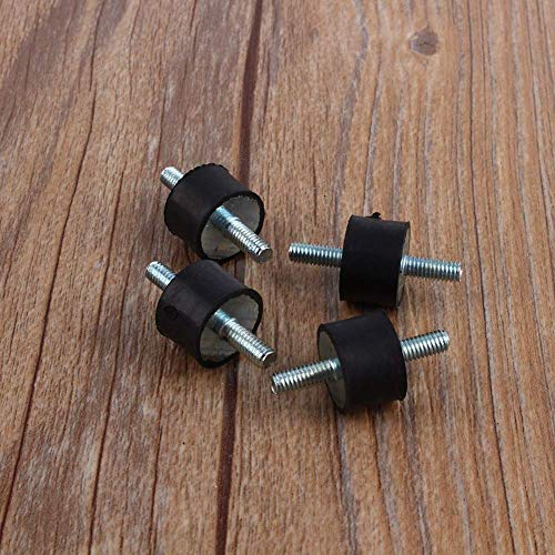Yosoo M6 Rubber Mounts Shock Absorbers Anti Vibration Silentblock Car Boat Bobbins, Pack of 4 (M6 20x15mm)