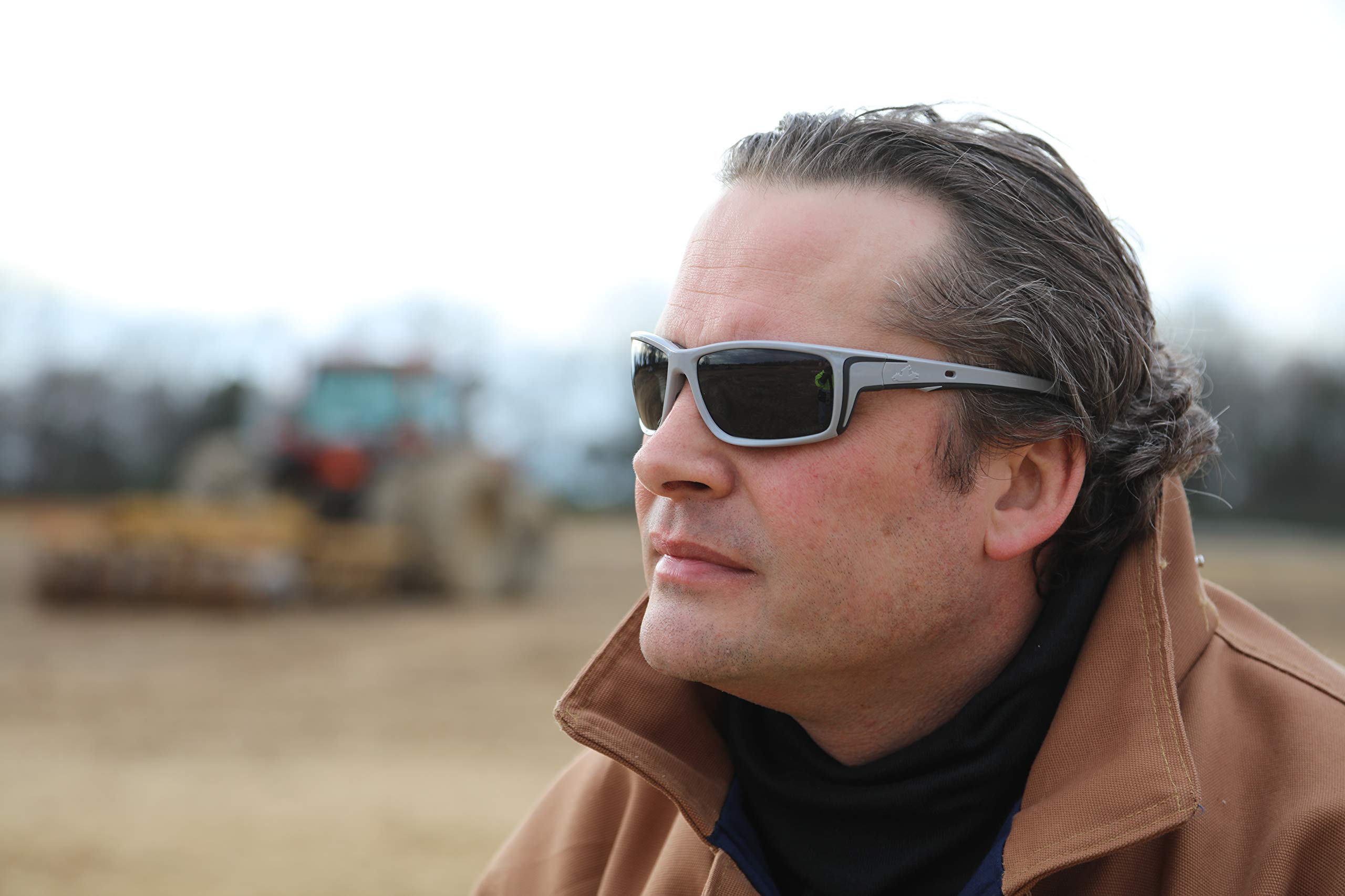 MCR Safety SR522ZPF Swagger Safety Glasses, Work Glasses, MAX6 Anti-Fog Polarized Gray Lens, Foam Lined, Gray Frame