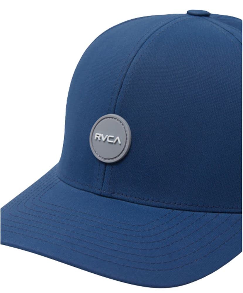 RVCA Mens Flexfit Hats - Seasons Flexfit (Black, Small/Medium)