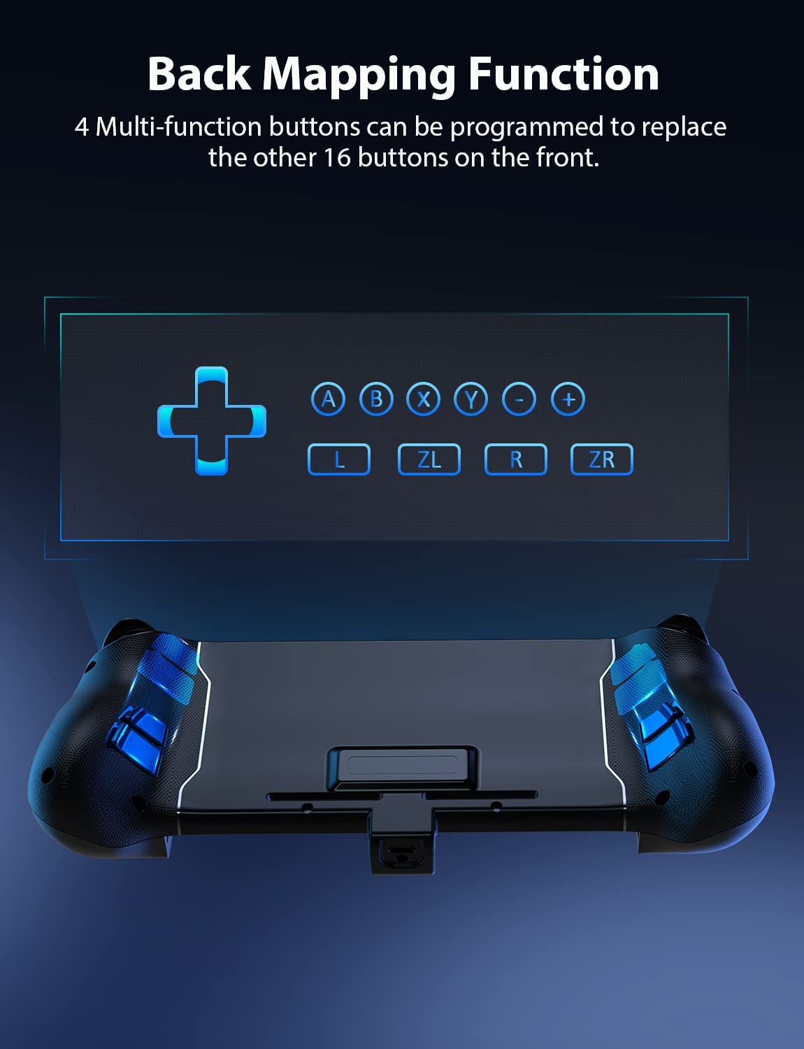 NexiGo Switch Accessories Holiday Bundle, Enhanced Switch/Switch OLED Controller (Black) for Handheld Mode, 6-Axis Gyro, Mapping, Vibration, Game Storage Case with 10 Game Card Holders