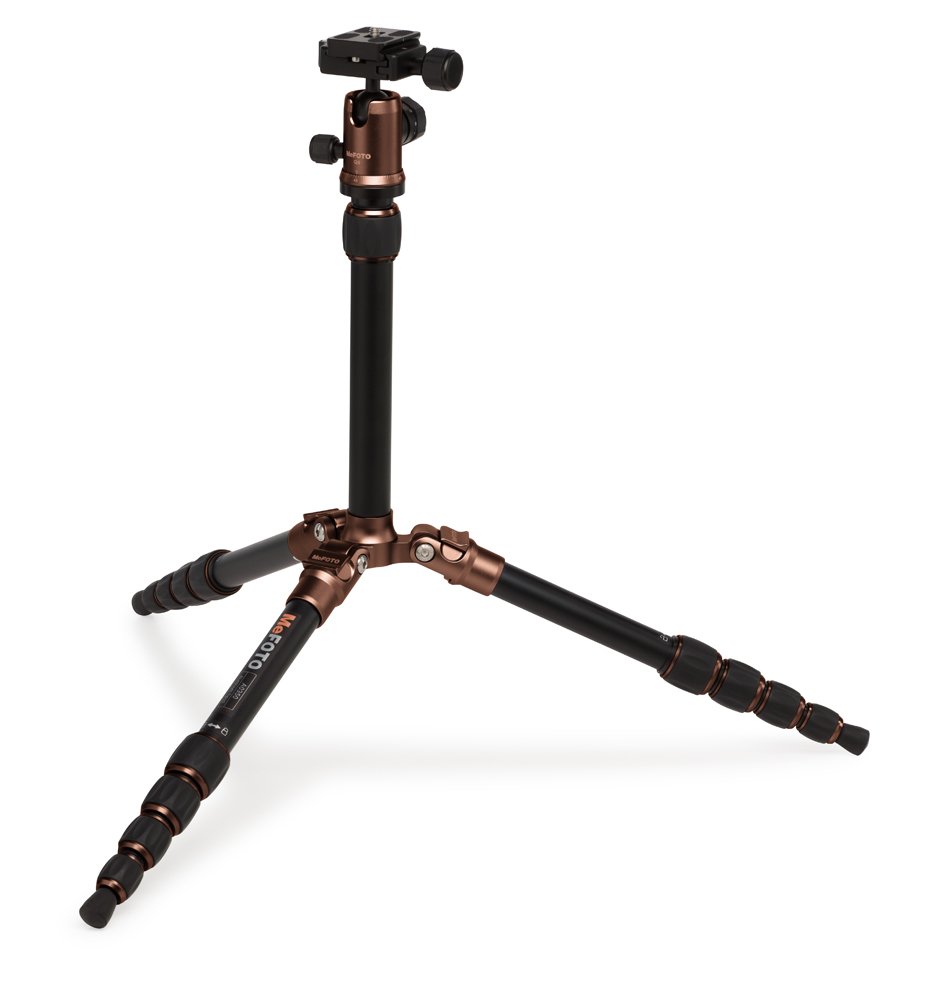 MeFOTO Classic Aluminum Backpacker Travel Tripod Kit - Chocolate (A0350Q0E)