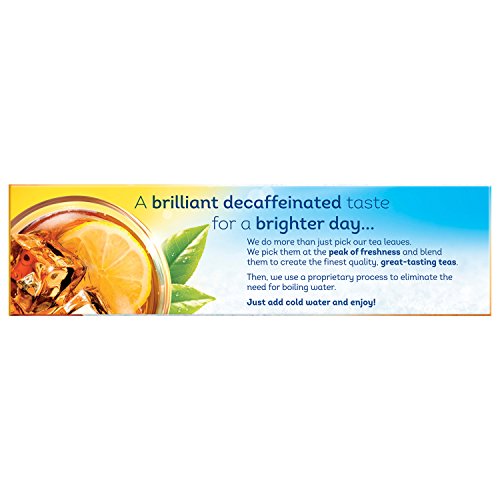 Lipton Cold 6 Piece Brew Family Black Iced Tea Unsweetened Decaffeinated Tea Bags
