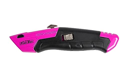 The Original Pink Box Auto-Loading Retractable Utility Knife, Pink