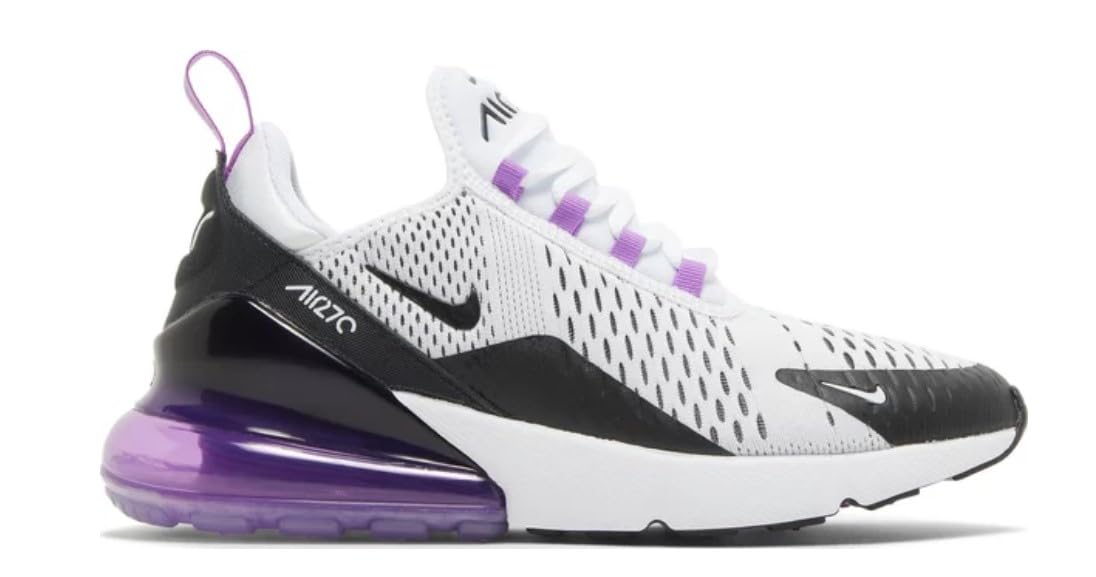 Nike Women's AIR MAX 270 White/Black-Fuchsia Dream AH6789 113 (us_Footwear_Size_System, Adult, Women, Numeric, Medium, Numeric_5)