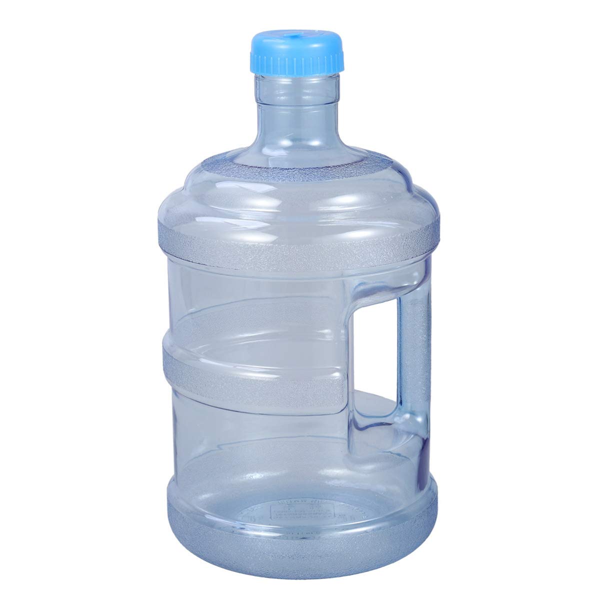 LIOOBO Water Jug 5L Mineral Water Bottle for Camping Hiking Outdoor Sport Portable Plastic Bottle with Handle Carrying Easy