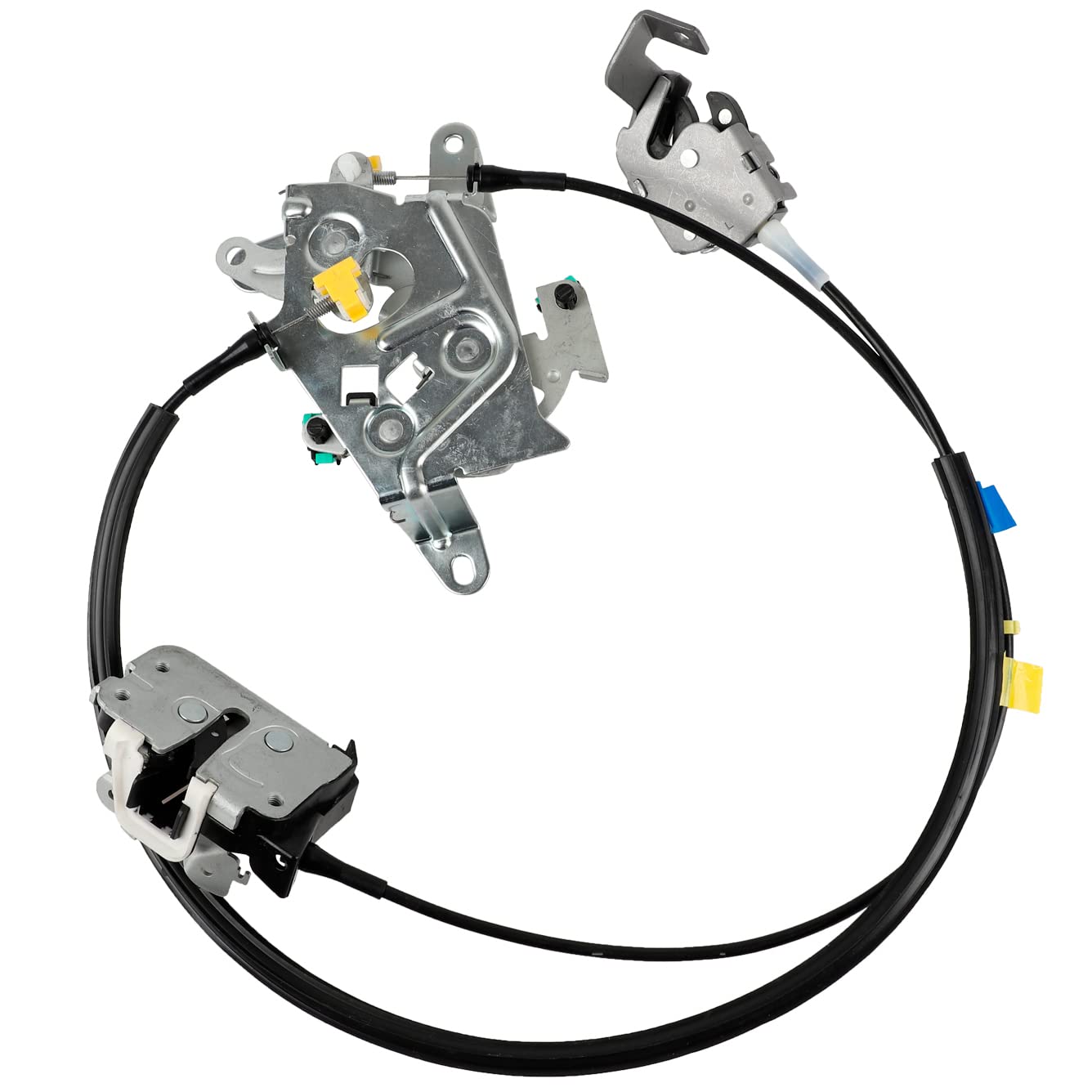 Nakuuly Left Driver Side Rear Door Lock Latch & Cable for Ford F250 F350 F450 F550 Super Duty 1999-2007, Upper and Lower Latches Assembly Replace 6C3Z-28264A01-A, 6C3Z28264A01A