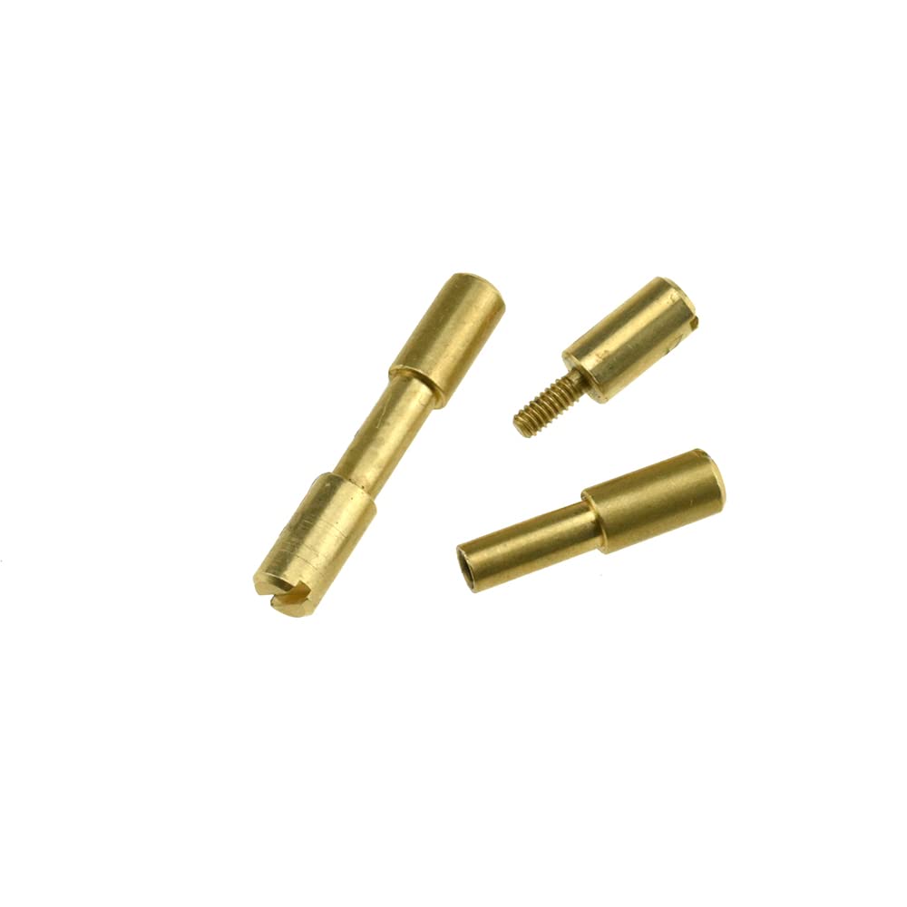 Yadaland Kitchen Corby Bolts Fastener 4mm Diameter Metal Bracket Bolt Handle Screw Knives Rivets Tactical Lock Head Tight Thread Stay in Place No Scratch Easy Install Driver Slot 2sets Brass
