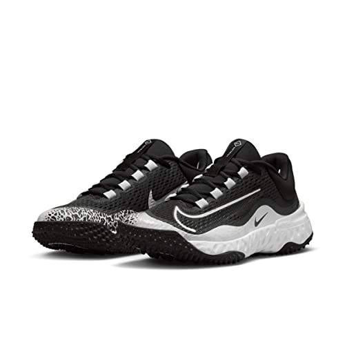 Nike Women's Alpha Huarache Elite 4 Fastpitch Turf Shoes Black | White Size 10.5 Medium