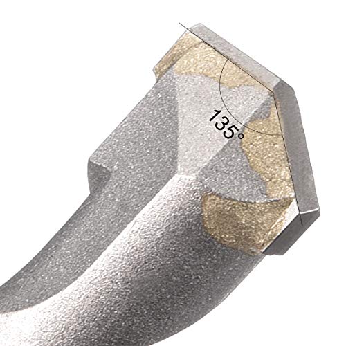uxcell Masonry Drill Bit 18mm x 350mm Carbide Tipped Rotary Hammer Bit 9mm Square Shank for Impact Drill