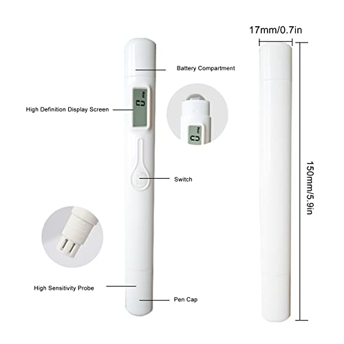 Water Purity Tester LCD Screen Compact Convenient TDS Test Pen Accurate Measurement for Fish Tank