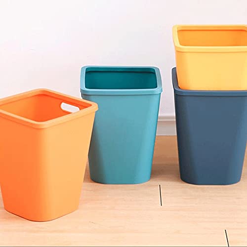 MYRRHE Cans, Trash can Kitchen Toilet Bathroom Large Office Living Room Trash can Press Circle Paper Basket (Color : Green, Size : Medium)