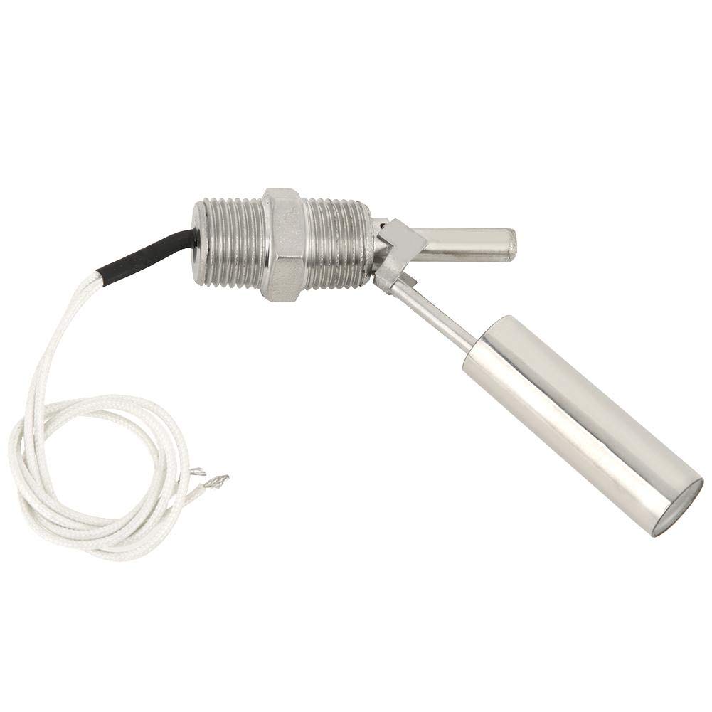 Liquid Level Sensor, Liquid Water Level Sensor Float Switch Side-Mounted 304 Stainless Steel 1/2NPT Male Thread DC0-110V, Model: YZ-SUS304 (A Type)