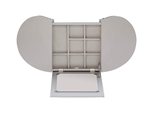 Linon Paloma Vanity Set, 30" x 40.5" x 19.25", Silver