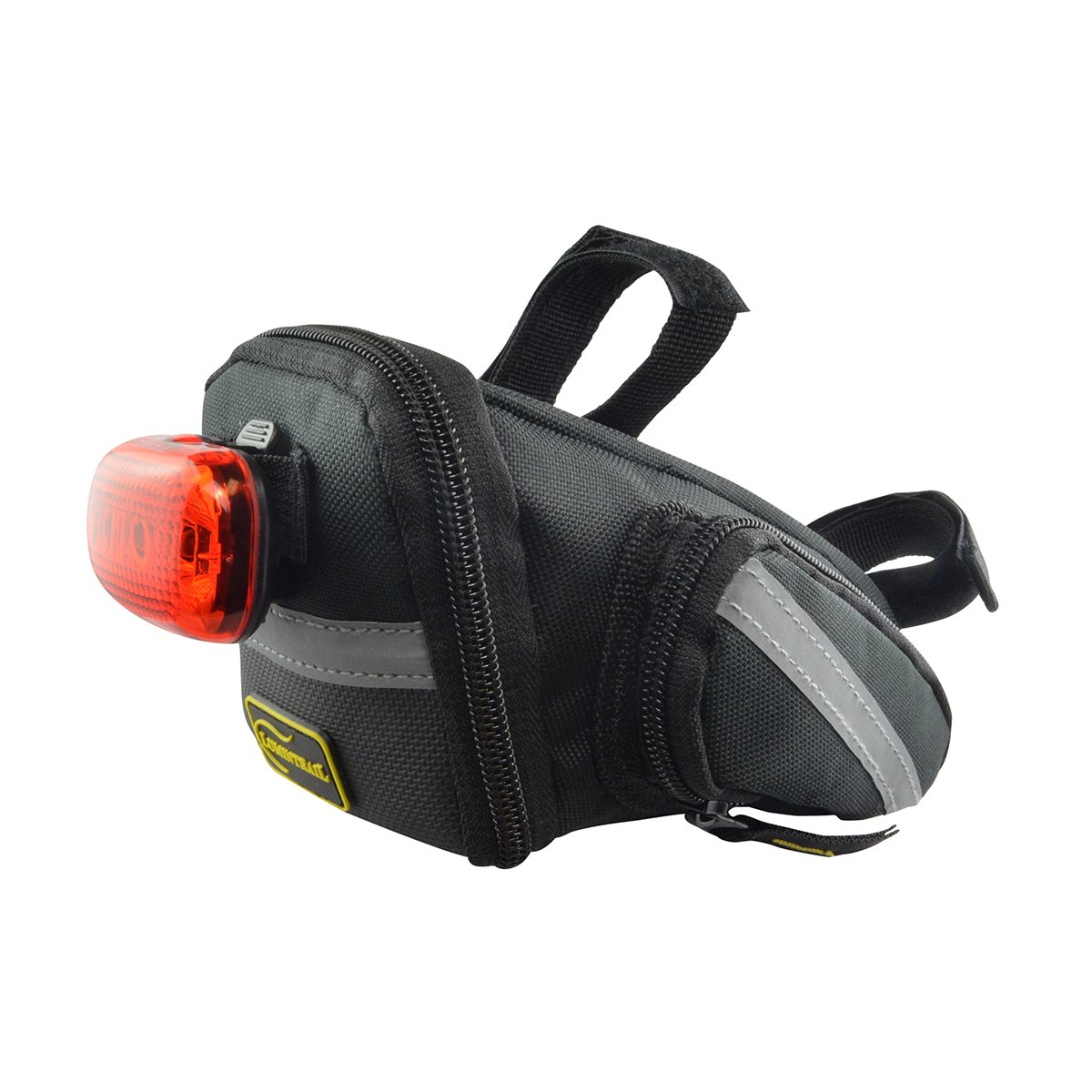 Lumintrail Bicycle Strap-On Bike Saddle Bag, Cycling Seat Bag, Under Seat Pack Medium or Large (Medium)